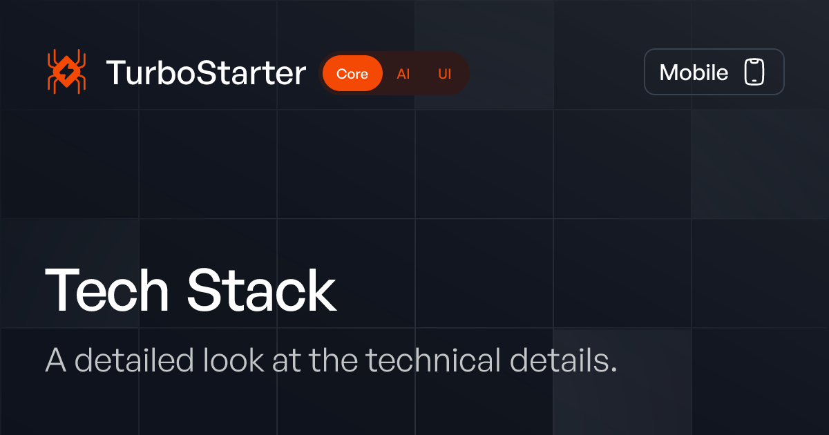 Tech Stack - Mobile | TurboStarter