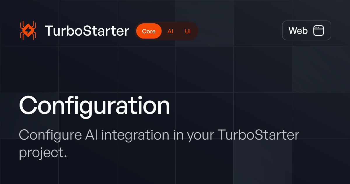 Configuration - AI - Web | TurboStarter