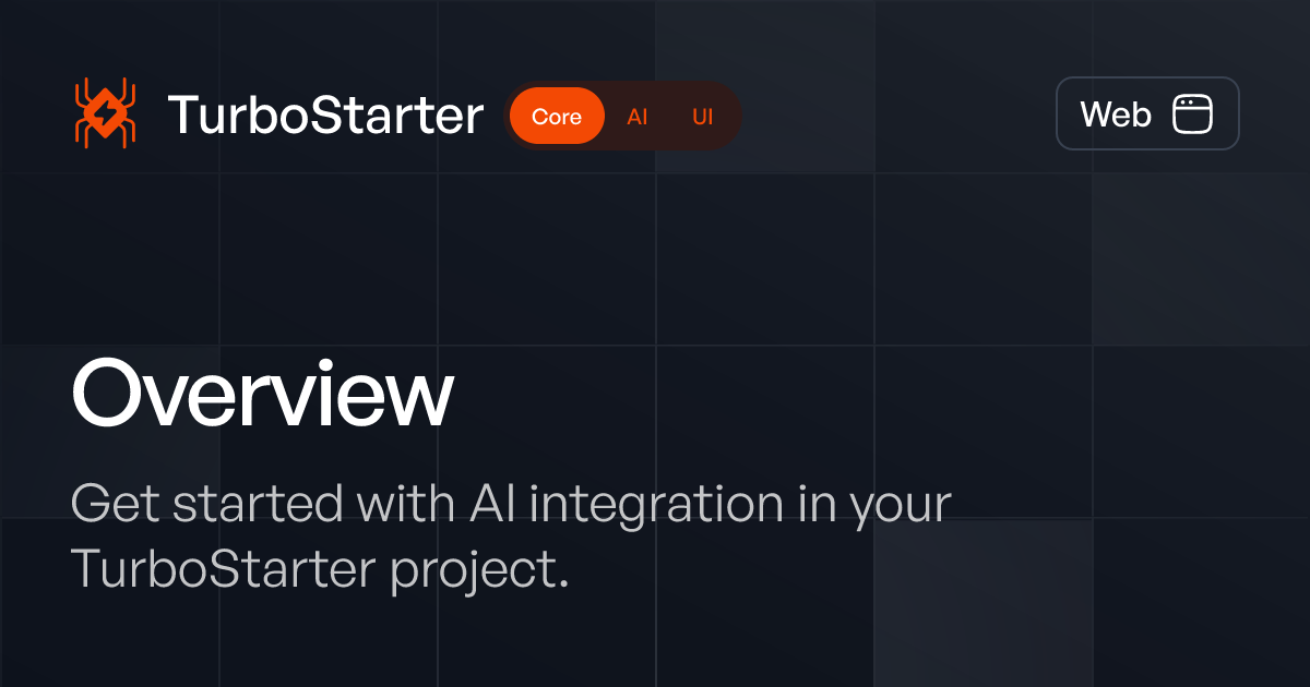 Overview - AI - Web | TurboStarter