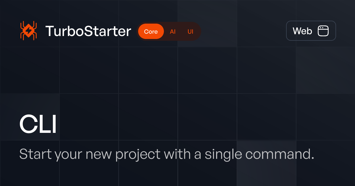 CLI - Web | TurboStarter