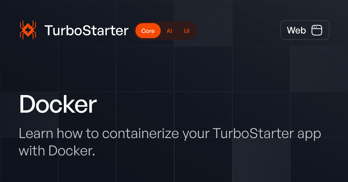 Docker - Deployment - Web | TurboStarter