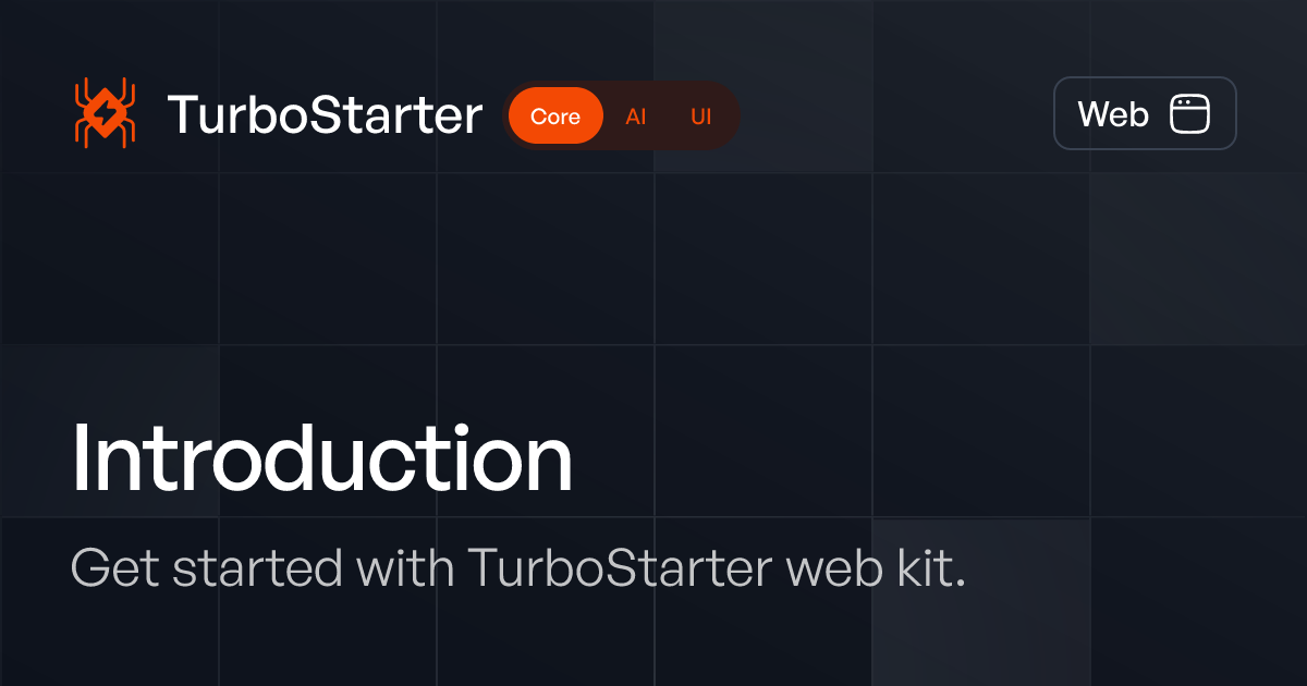 Introduction - Web | TurboStarter