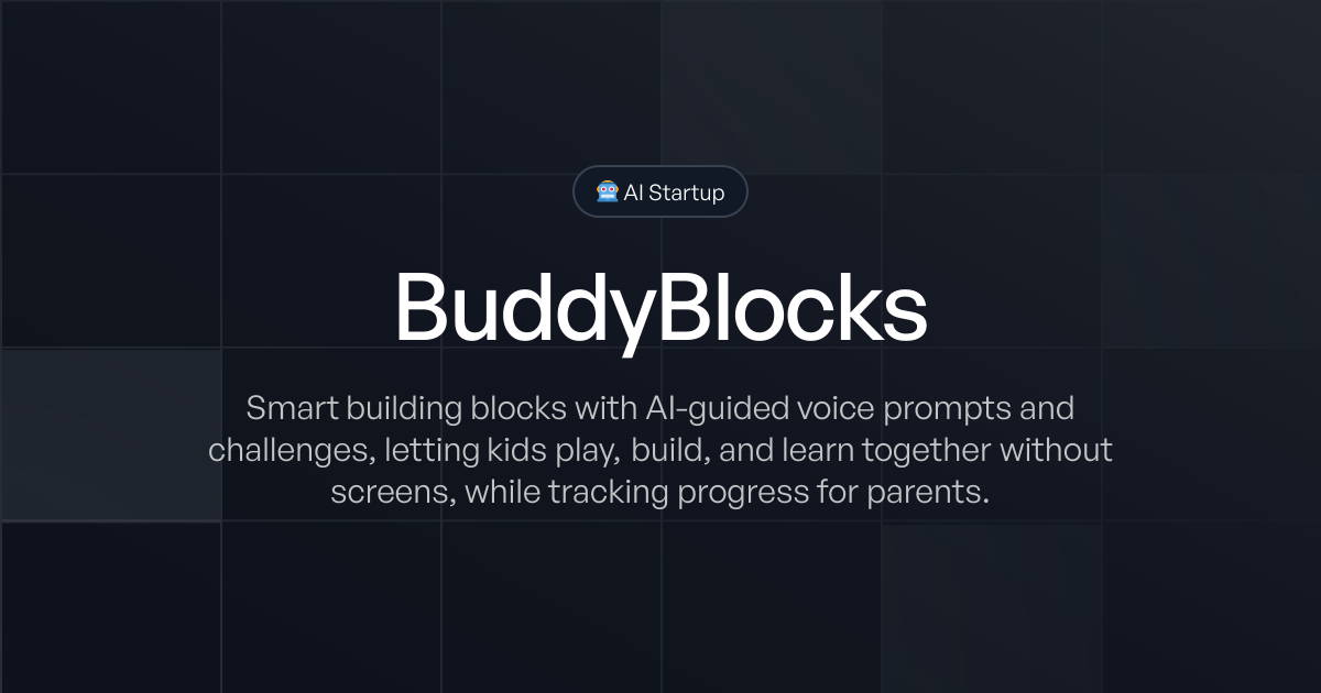BuddyBlocks - AI Startup SaaS Idea | TurboStarter