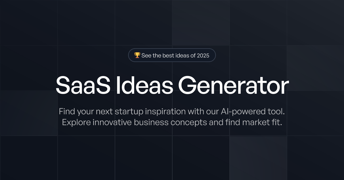 SaaS Ideas Generator | TurboStarter