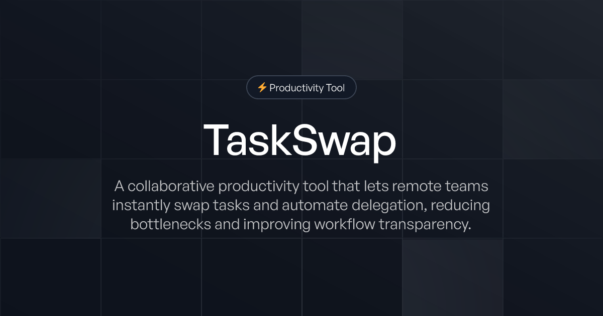 TaskSwap - Productivity Tool SaaS Idea | TurboStarter